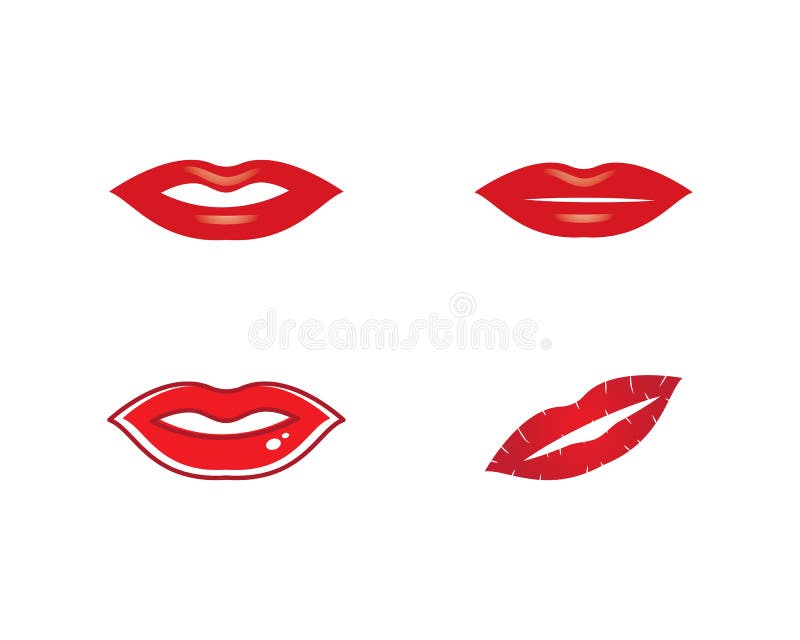 Vector Del Icono De Los Labios Ilustración del Vector - Ilustración de ...