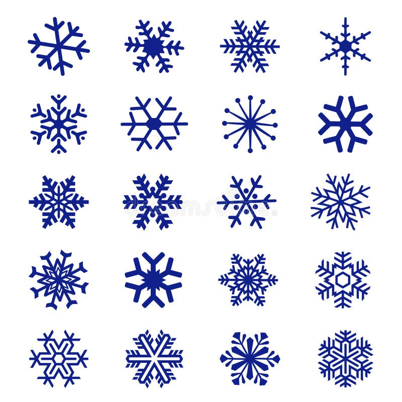 Vector Del Icono Del Copo De Nieve Ilustración del Vector - Ilustración ...