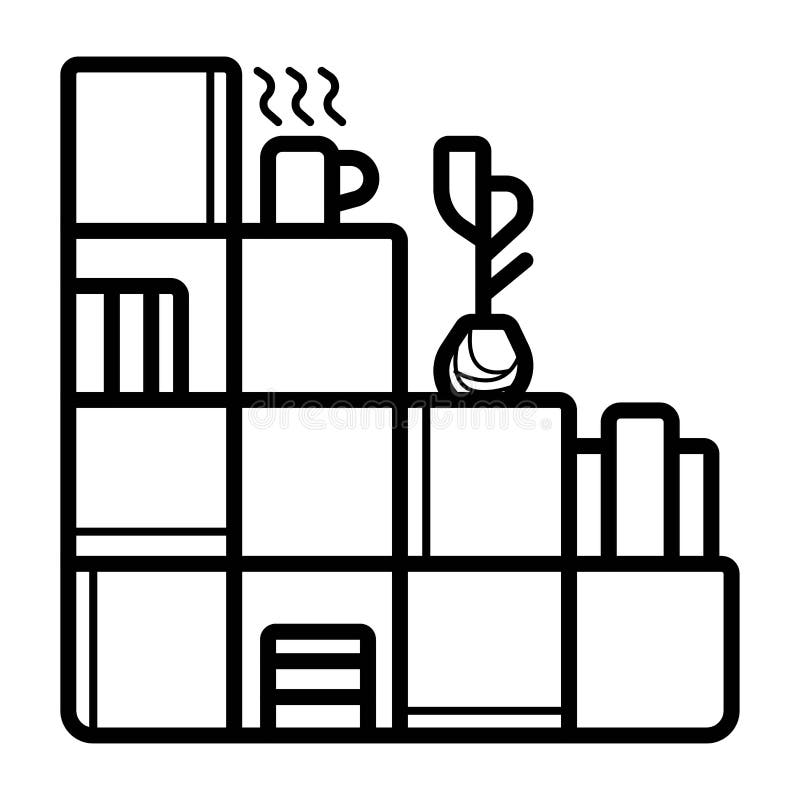 Vector Del Icono Del Estante Stock de ilustración - Ilustración de ...