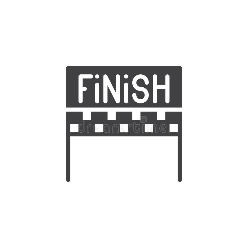 Sistema Del Icono Del Final Ilustración del Vector - Ilustración de ...