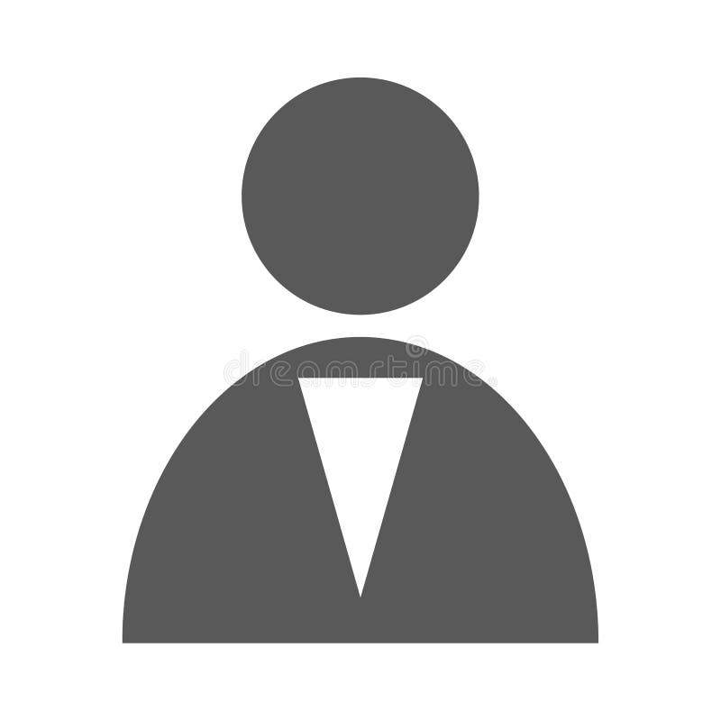 Vector Del Icono Del Hombre Simple Ilustración del Vector - Ilustración ...