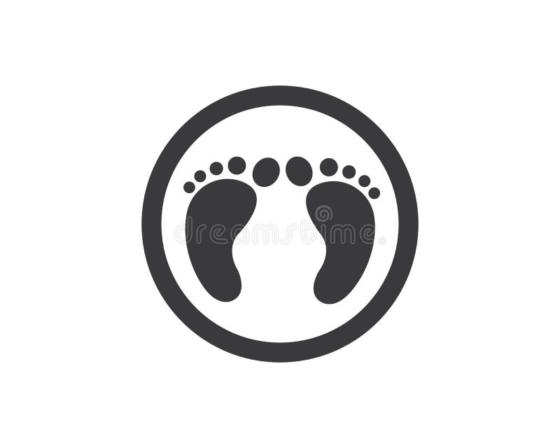 Vector Del Icono Del Logotipo Del Pie Ilustración del Vector ...