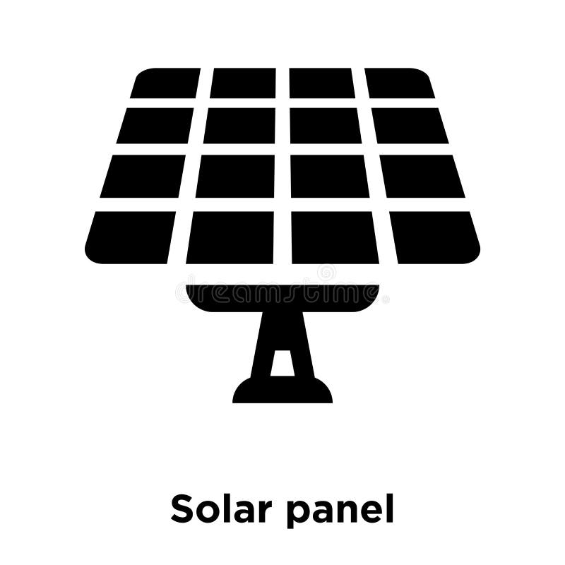 Icono del panel solar. ilustración del vector. Ilustración de ecología ...
