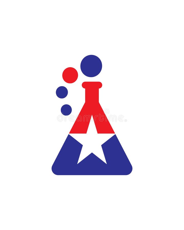 Vector Del Logo Americano De Laboratorio Americano Stock de ilustración ...