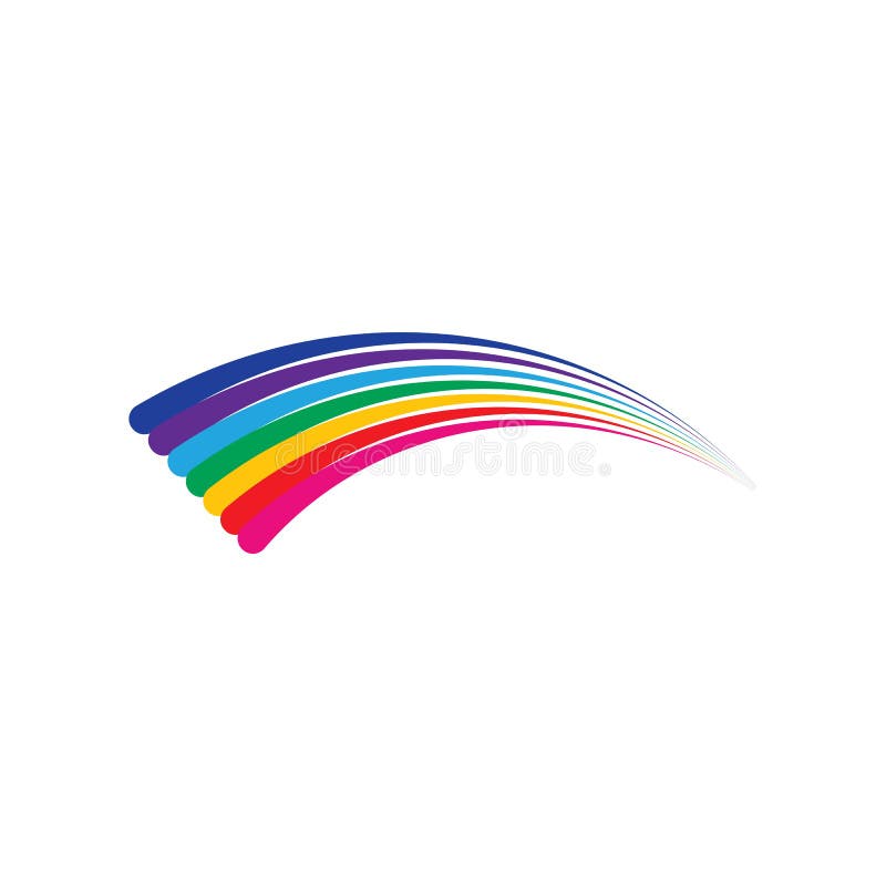 Vector del logo arco iris ilustración del vector. Ilustración de cielo ...