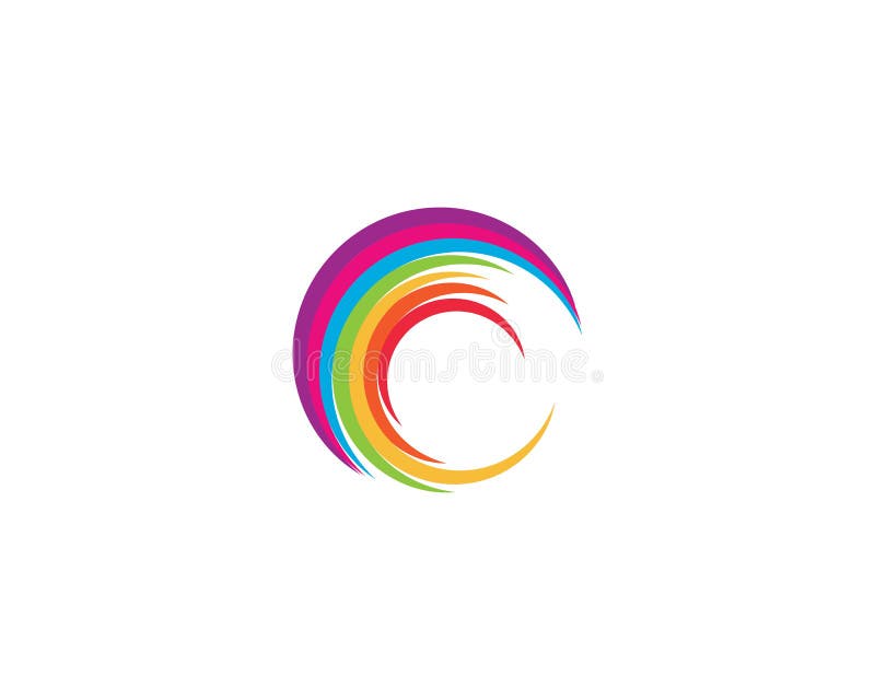 Vector Del Logotipo Del Arco Iris Ilustración del Vector - Ilustración ...