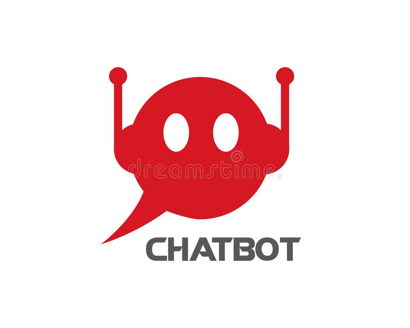 Vector Del Logotipo Del Chatbot Ilustración del Vector - Ilustración de ...