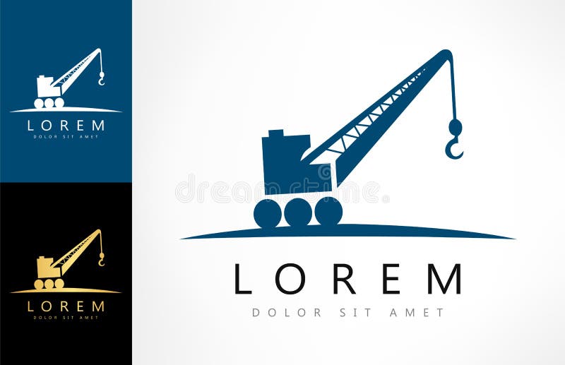 Vector Del Logotipo De La Grúa Ilustración del Vector - Ilustración de ...