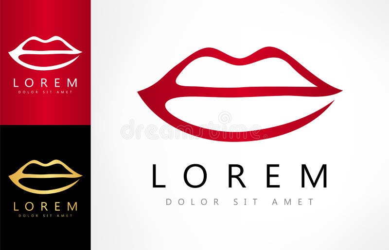 Vector Del Logotipo De Los Labios Ilustración del Vector - Ilustración ...