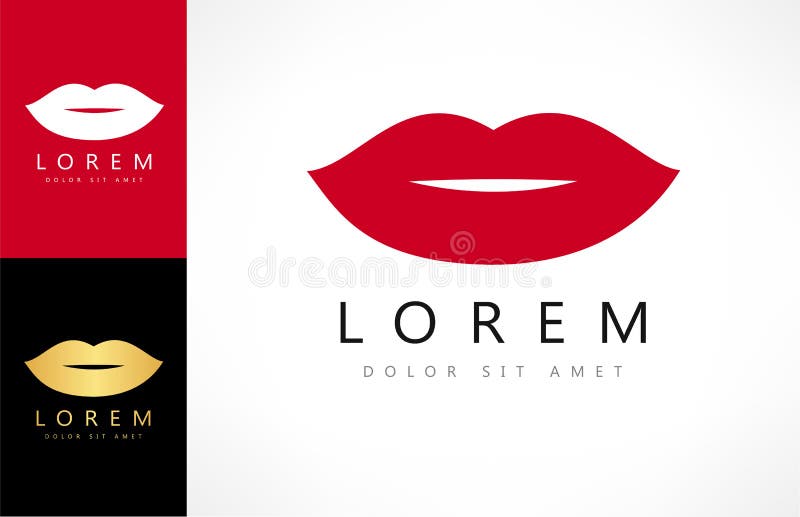 Vector Del Logotipo De Los Labios Ilustración del Vector - Ilustración ...