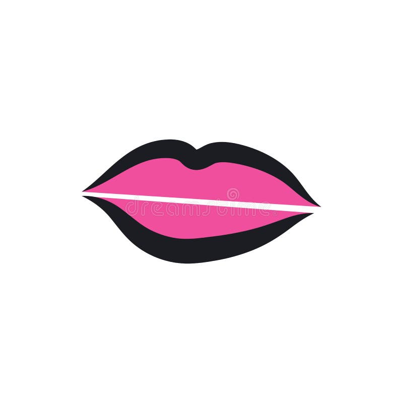 Vector Del Logotipo De Los Labios Ilustración del Vector - Ilustración ...