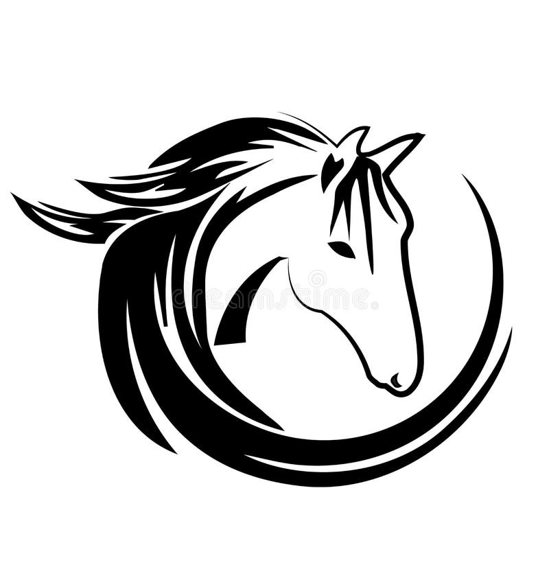 Vector Del Logotipo Del Caballo Ilustración del Vector - Ilustración de ...