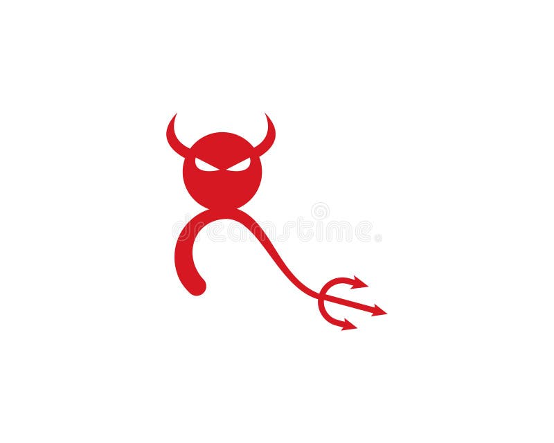 Vector Del Logotipo Del Diablo Ilustración del Vector - Ilustración de ...