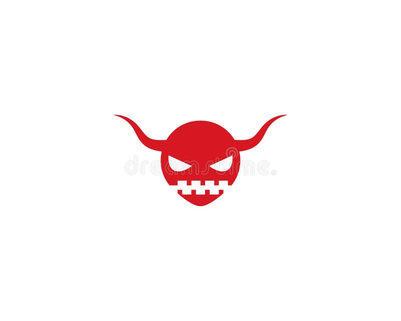 Vector Del Logotipo Del Diablo Ilustración del Vector - Ilustración de ...
