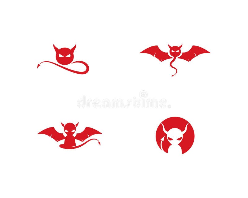 Vector Del Logotipo Del Diablo Ilustración del Vector - Ilustración de ...