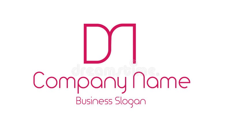 Vector Del Logotipo Del DM Del Logotipo Del Dm Ilustración del Vector ...