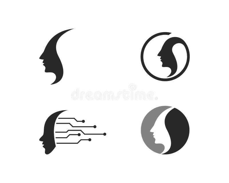 Vector Del Logotipo Del Ilustration De La Cara Ilustración del Vector ...