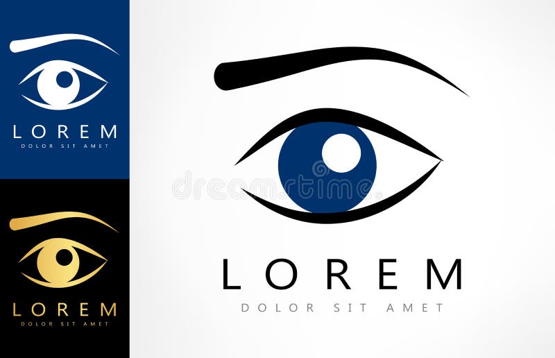 Vector Del Logotipo Del Ojo Ilustración del Vector - Ilustración de ...