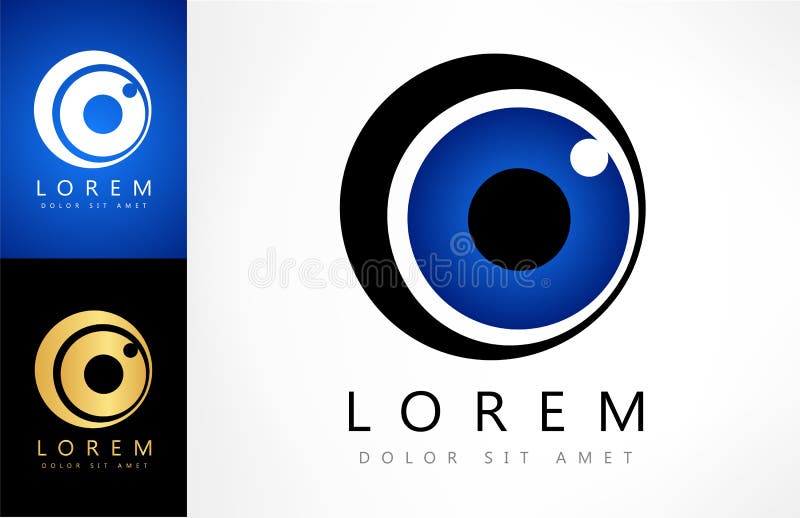 Vector Del Logotipo Del Ojo Ilustración del Vector - Ilustración de ...
