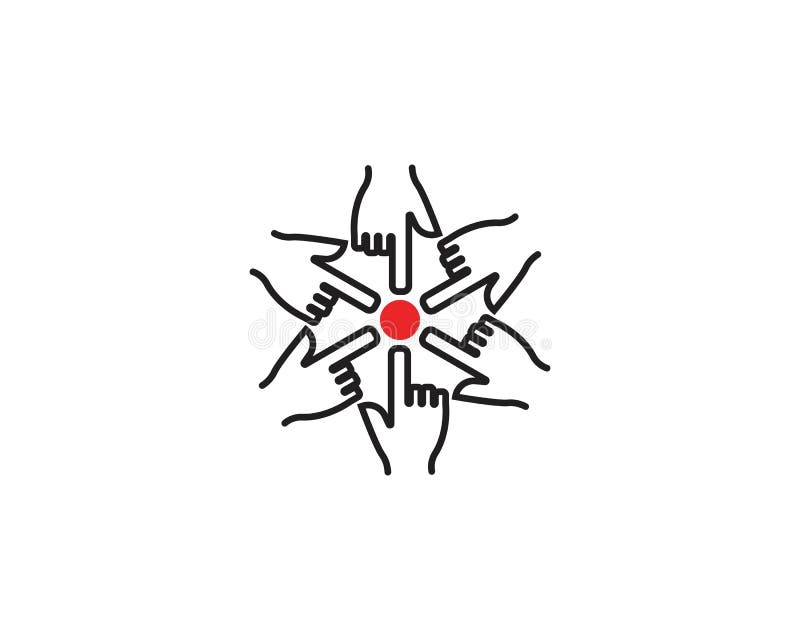 Vector Del Logotipo Del Tacto De La Mano Ilustración del Vector ...