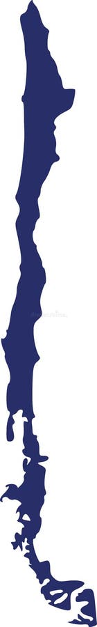 Vector del mapa de Chile ilustración del vector. Ilustración de icono ...