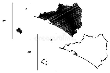 Vector del mapa de Colima ilustración del vector. Ilustración de ...