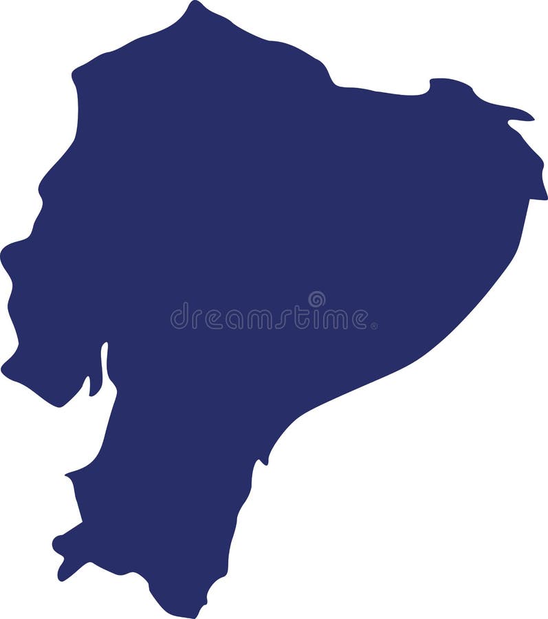 Vector del mapa de Ecuador ilustración del vector. Ilustración de ...