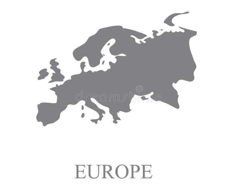 VECTOR DEL MAPA DE EUROPA stock de ilustración. Ilustración de belleza ...