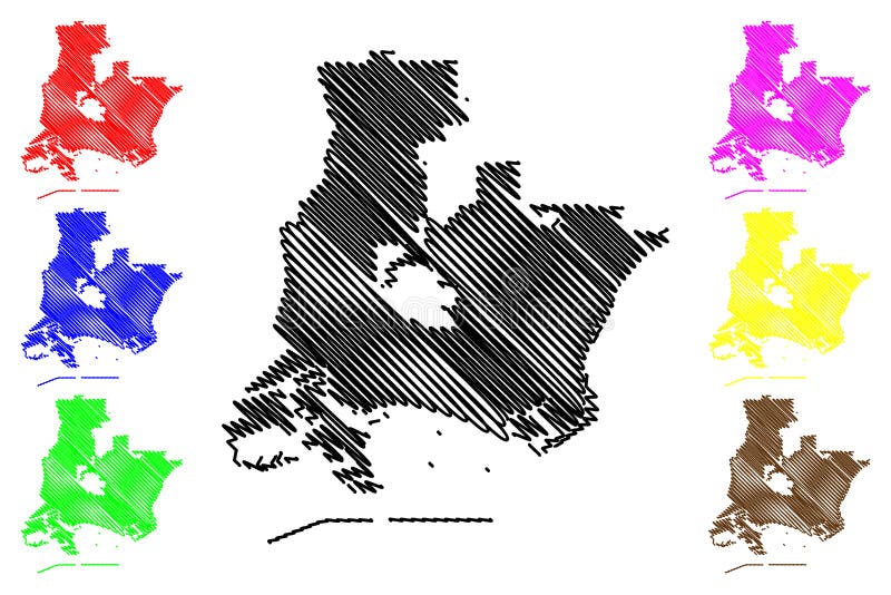 Vector Del Mapa De La Ciudad De Long Beach Ilustración del Vector ...