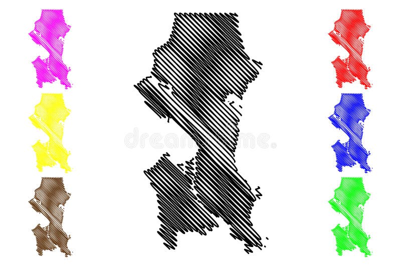 Vector Del Mapa De La Ciudad De Seattle Ilustración del Vector ...