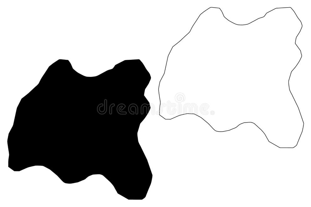 Vector Del Mapa De La Región De Harari Ilustración del Vector ...