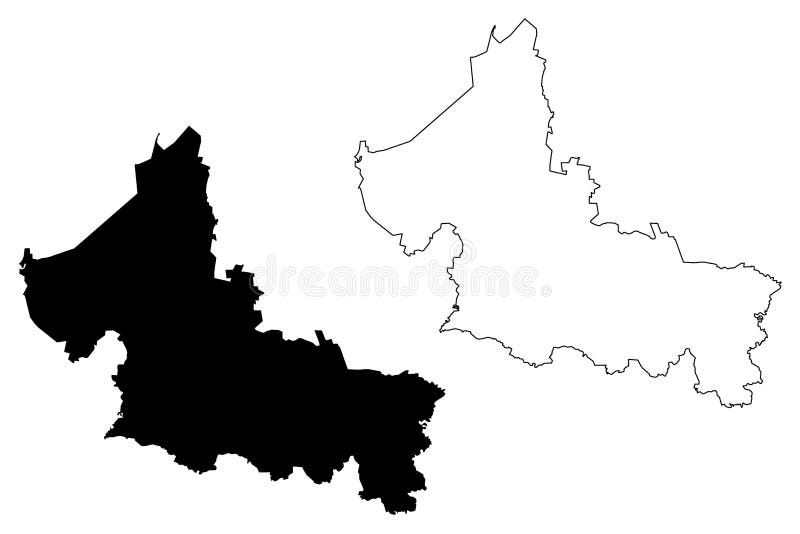 Vector Del Mapa De San Luis Potosi Ilustración del Vector - Ilustración ...