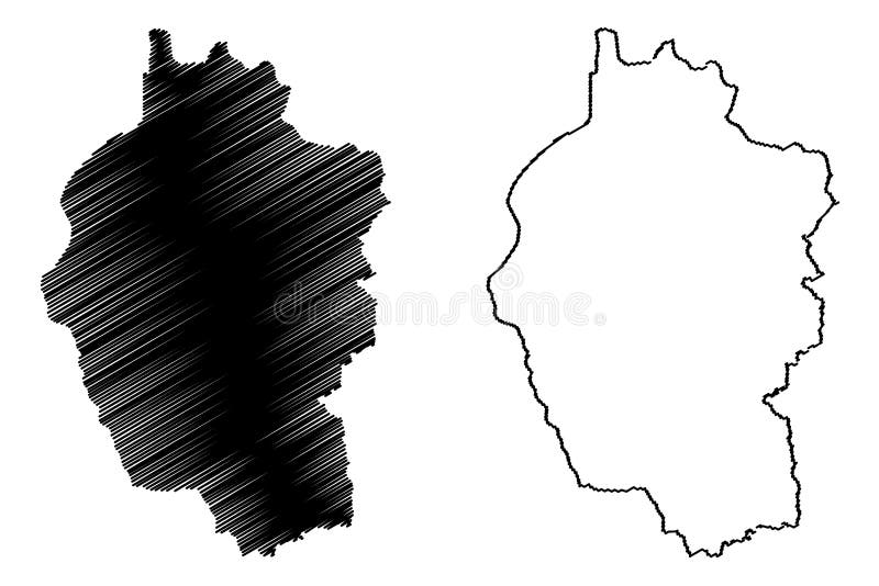 Vector Del Mapa Del Estado De Kayah Ilustración del Vector ...