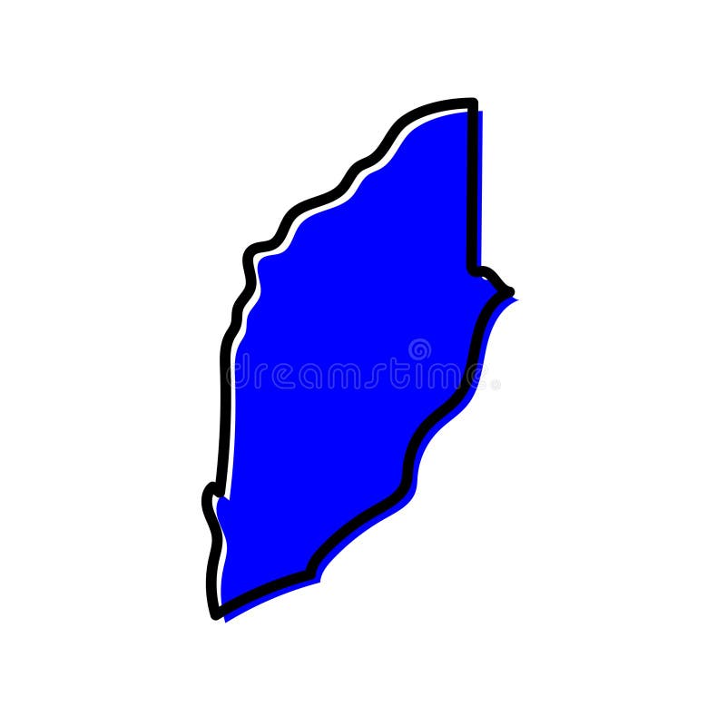 Vector Del Mapa Del Estado De Rocha Del País Uruguay Ilustración del ...