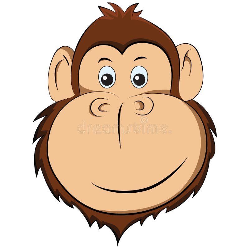 Vector del mono feliz ilustración del vector. Ilustración de animal ...