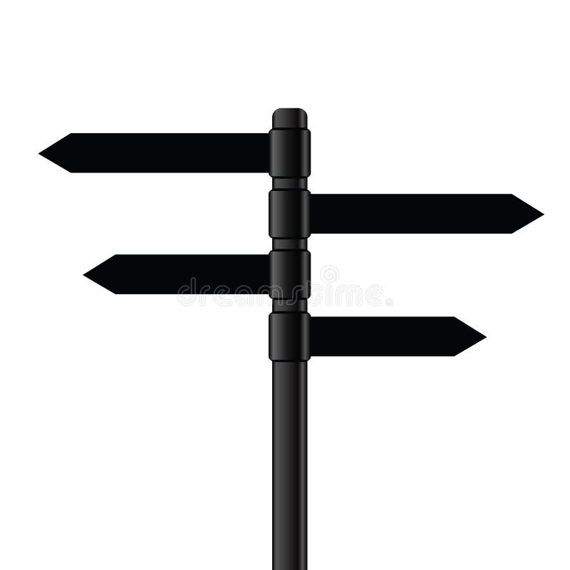 Vector Del Negro Del Metal Del Letrero Ilustración del Vector ...