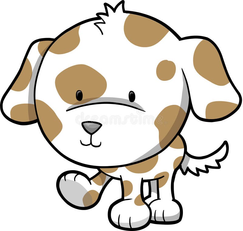 Vector Del Perro De Perrito Ilustración del Vector - Ilustración de ...