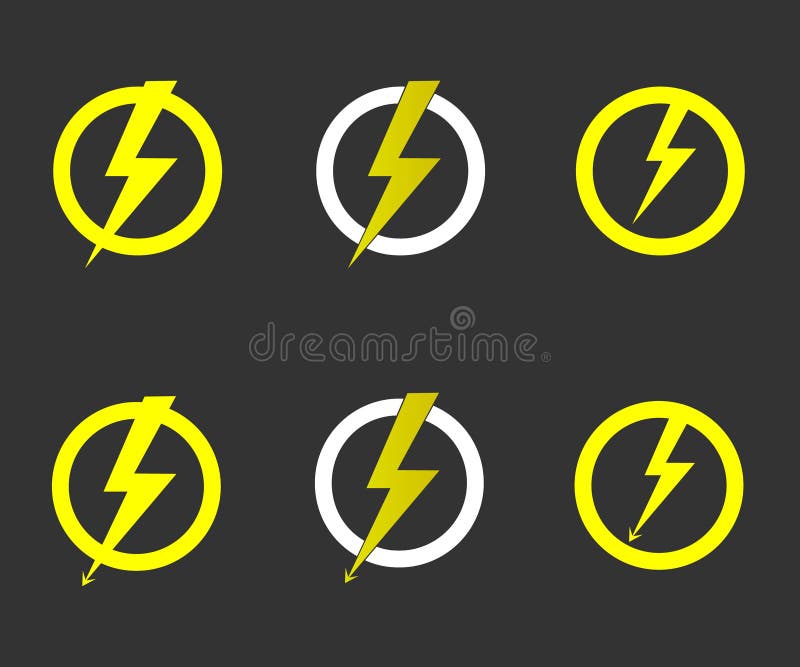 Vector del rayo ilustración del vector. Ilustración de velocidad ...