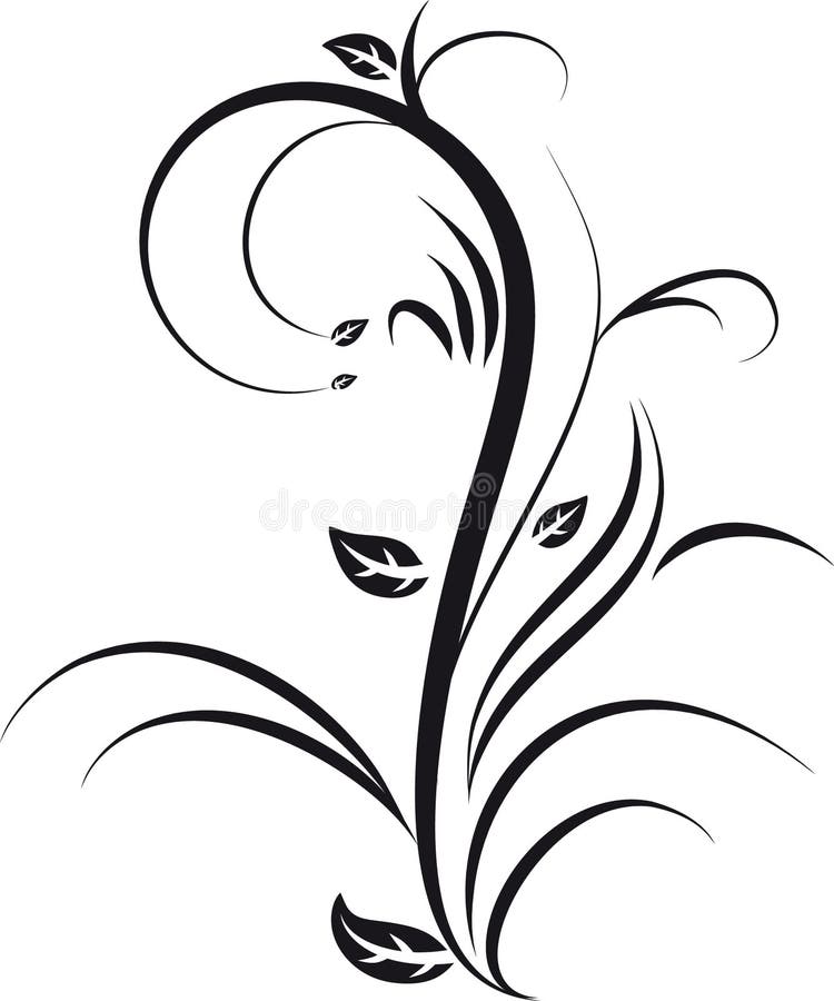 Vector Del Remolino De La Flor Stock de ilustración - Ilustración de ...