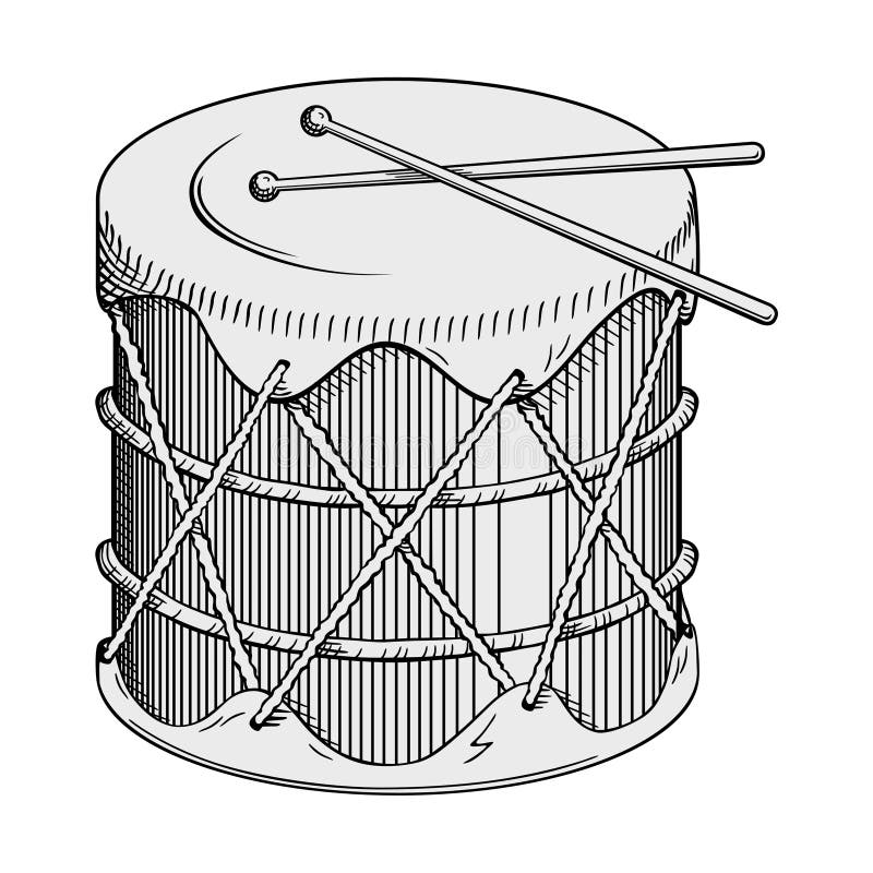 Vector del tambor ilustración del vector. Ilustración de tambor - 24718235