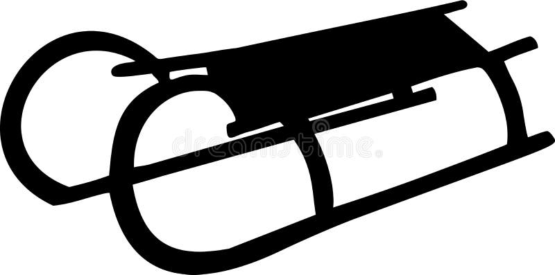 Vector Del Trineo Del Trineo Largo Ilustración del Vector - Ilustración ...