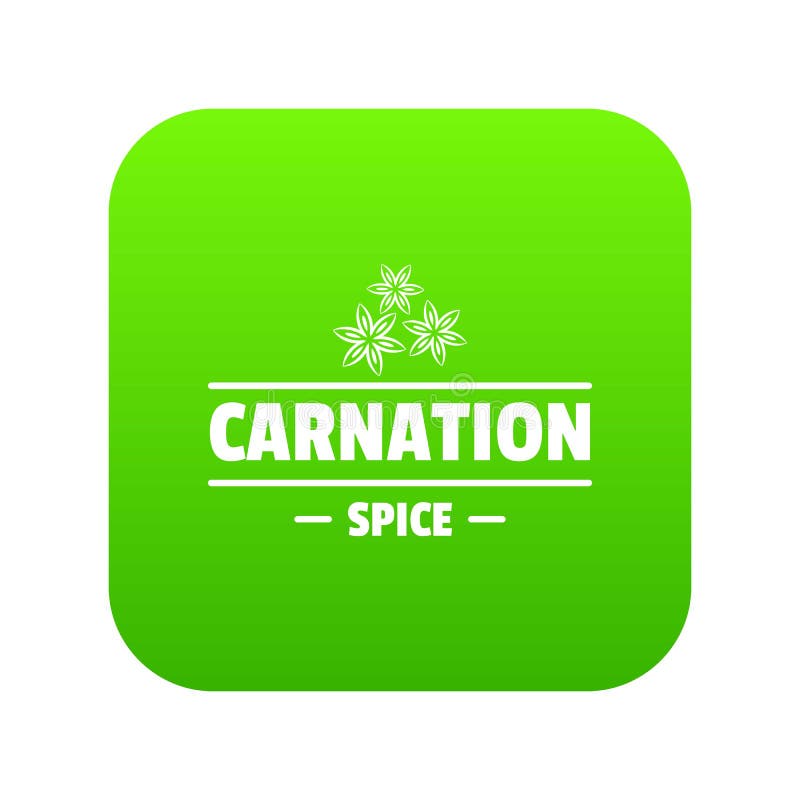 Vector Del Verde Del Icono De La Especia Del Clavel Ilustración del ...
