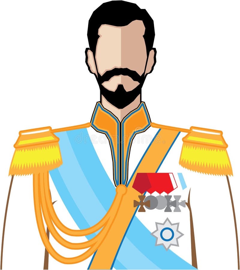 Zar Nicolás II Del Personaje De Dibujos Animados De Rusia Ilustración ...