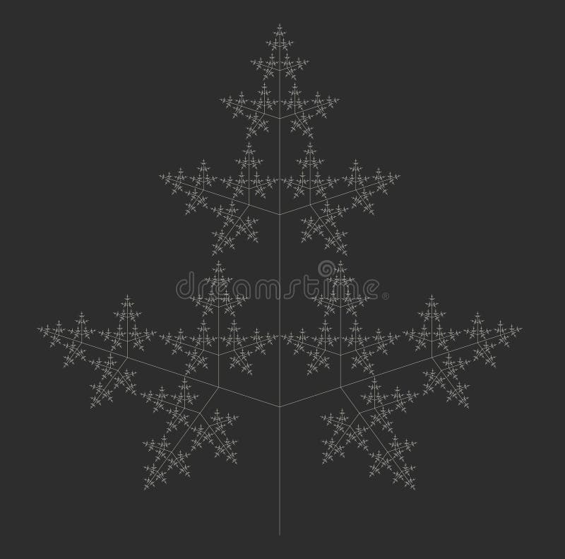 Vector Dendritic Self-Similar Design Tree Like L-system Mathematical ...