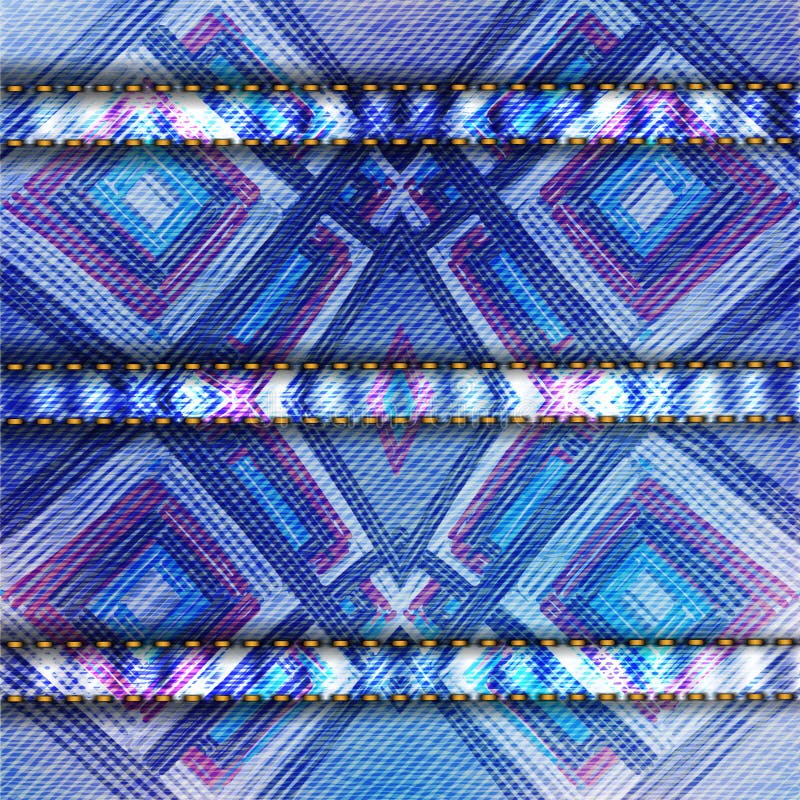 Vector Denim Texture Pattern. Stock Vector - Illustration of classic ...