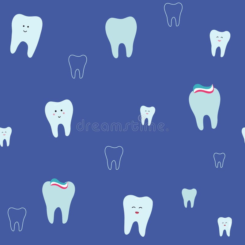 Cartoon Baby Teeth Background Paper Stock Illustrations – 383 Cartoon ...