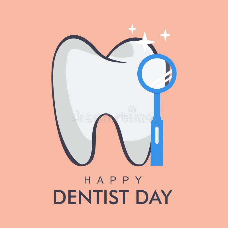 Vector Dentist Day Banner Template Stock Illustration - Illustration of ...