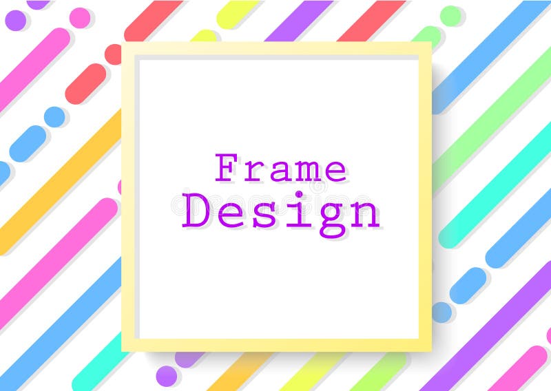 Stripe background frame stock vector. Illustration of line - 113314454