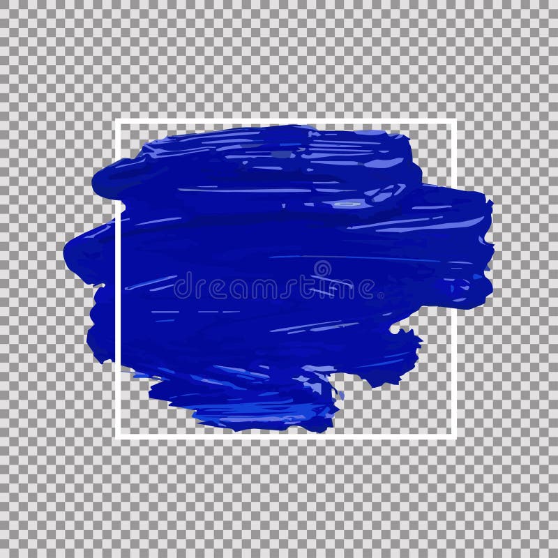 Vector Design of Acrylic Paint Texture with Blue Brushstroke. Artistic ...
