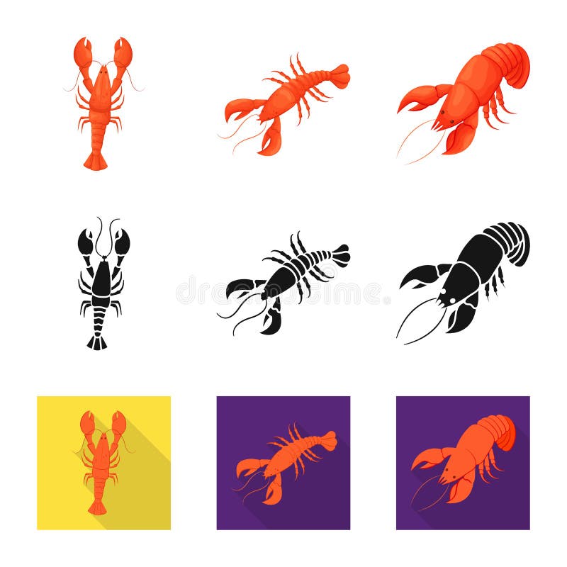 Vector Design of Appetizer and Ocean Logo. Collection of Appetizer and ...